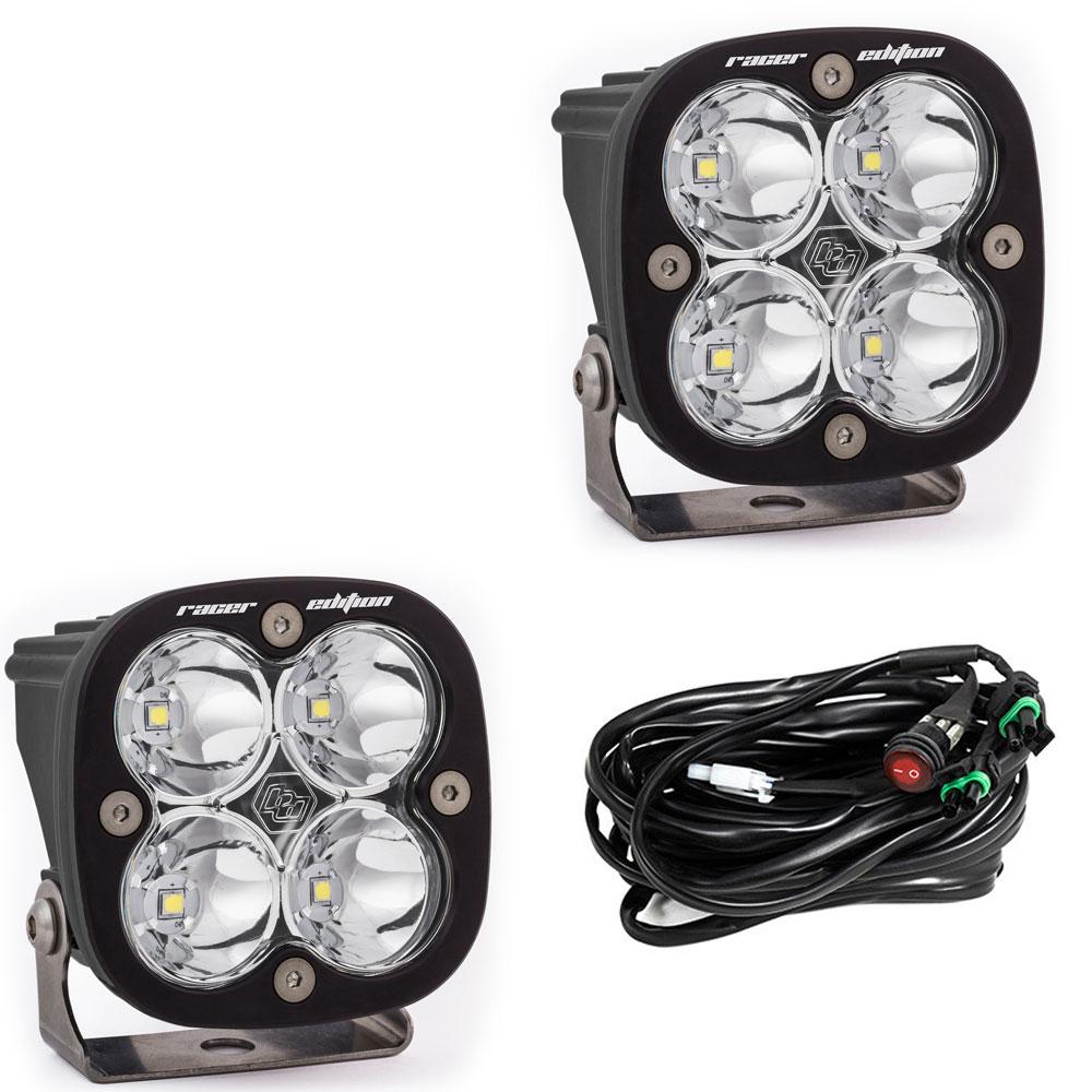 LED Light Pods Clear Lens Spot Pair Squadron Racer Edition Baja Design ...